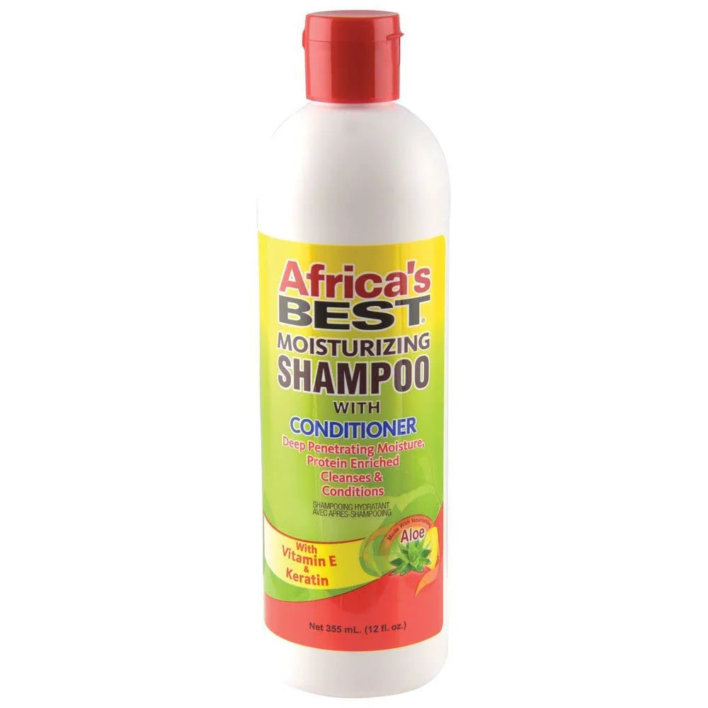 Africa's Best - Moisturizing Shampoo WITH Conditioner 12 Oz – Shaba Cosmetics
