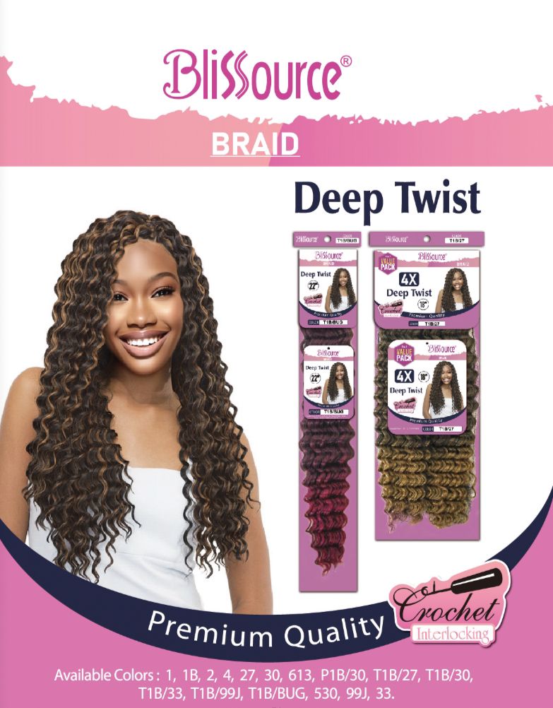 BLISSOURCE PREMIUM BRAID DEEP TWIST – Shaba Cosmetics