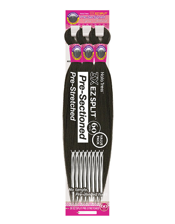 JANET 3X EZ SPLIT PRE-STRETCHED BRAID 60″ PREMIUM SYNTHETIC HAIR ...
