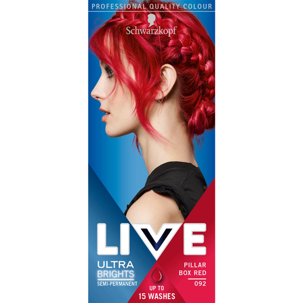 Schwarzkopf Live Ultra Brights Semi-Permanent Hair Colour Dye 092 Pill ...