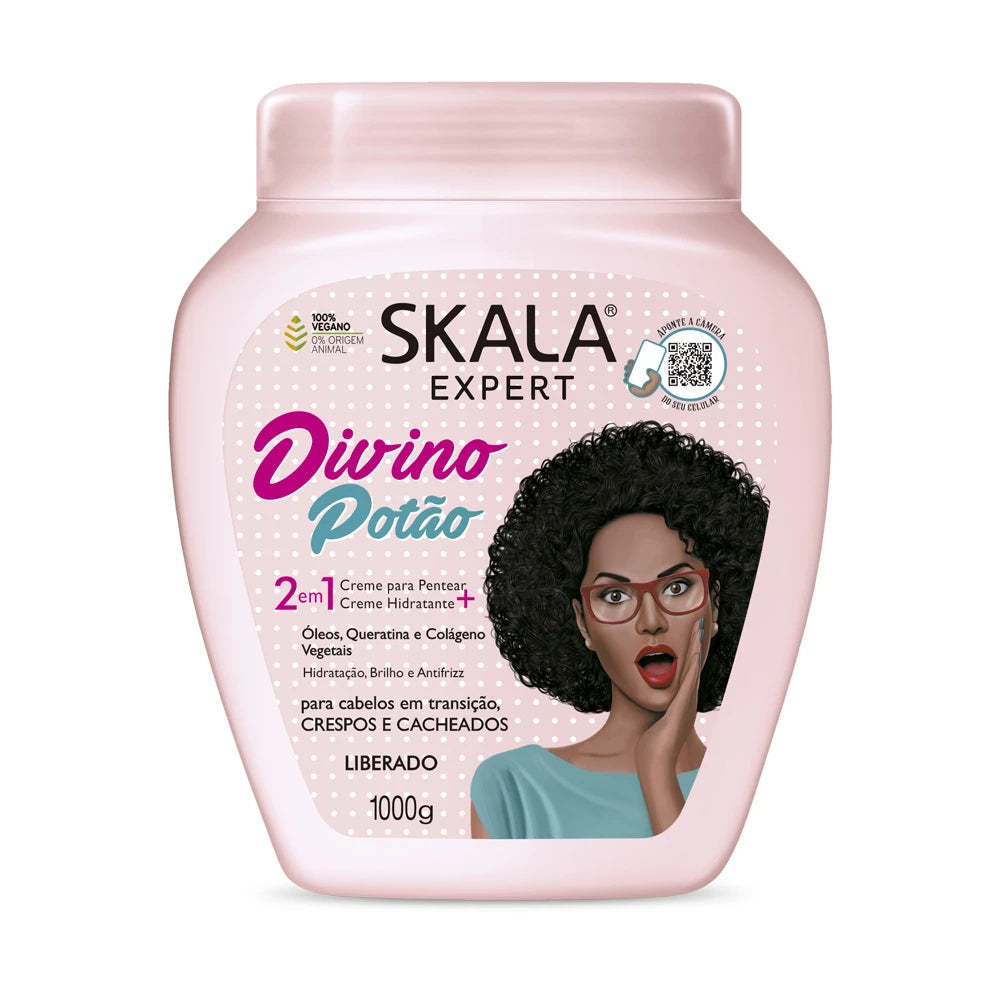 SKALA EXPERT 2 em 1 HAIR TREATMENT CREAM DIVINO POTÃO 1000ml – Shaba ...